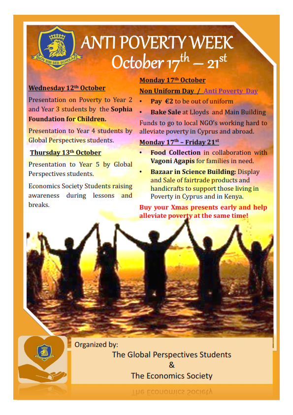 The English School: Anti Poverty Week 17th - 21st October 2016